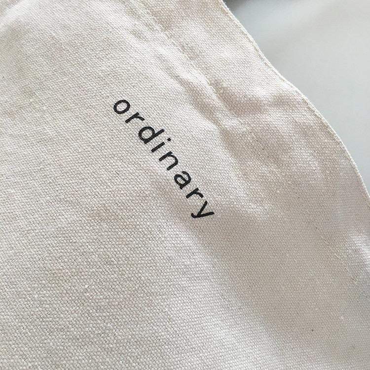 Ordinary Tote Bag | White Tanuki